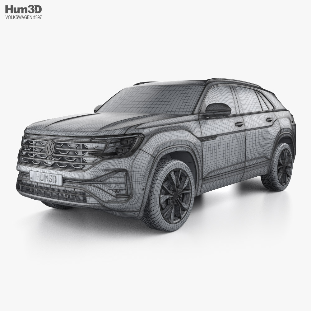 Volkswagen Atlas Cross Sport SEL R-Line 2025 3D model - Download ...