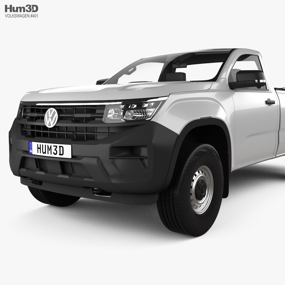 Volkswagen Amarok Single Cab 2025 3D model - Download Pickup on ...