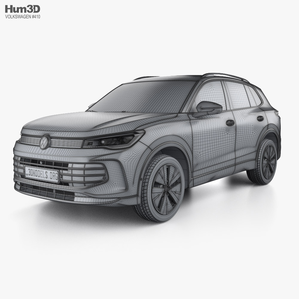 Volkswagen Tiguan 2025 3D model - Download Crossover SUV on 3DModels.org