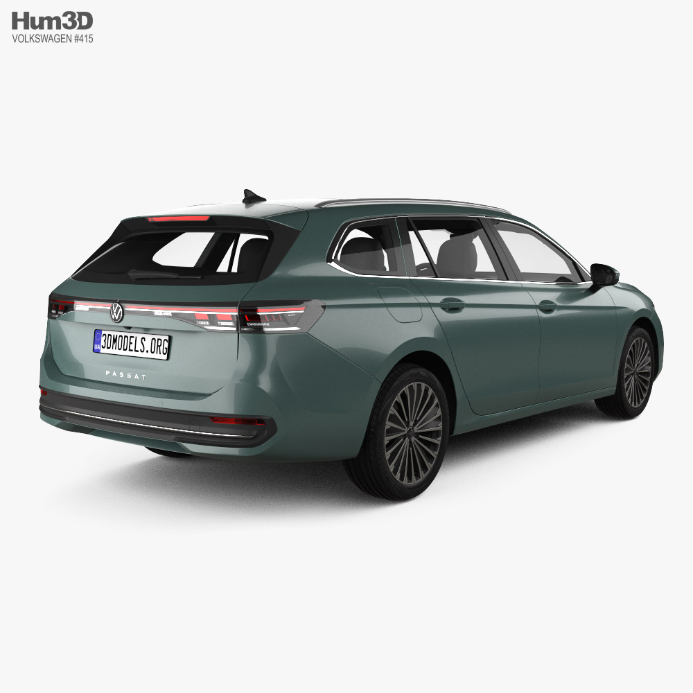 Volkswagen Passat variant 2025 3D model - Download Wagon car on ...