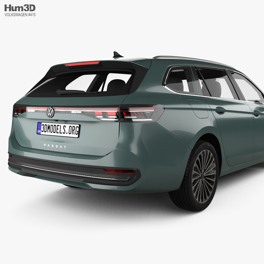 Volkswagen Passat variant 2025 3D model - Download Wagon car on ...