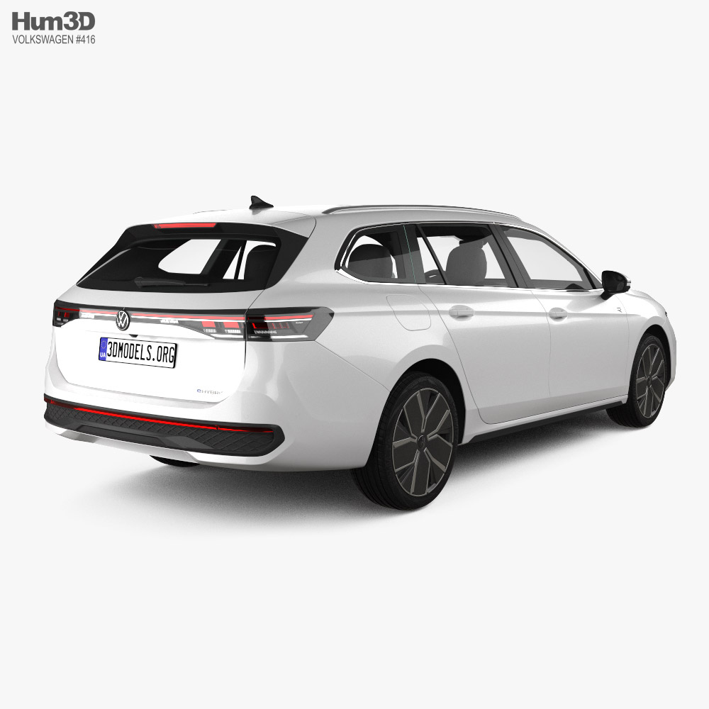 Volkswagen Passat variant eHybrid R-Line 2025 3D model - Download Wagon ...
