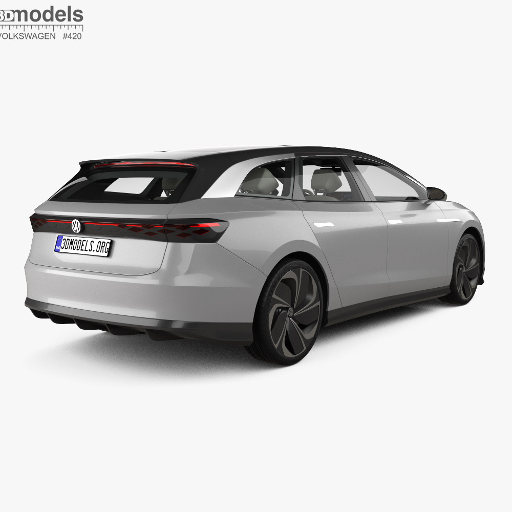 Volkswagen ID Space Vizzion 带内饰 2022 3D模型 - 下载 Sports car on 3DModels.org