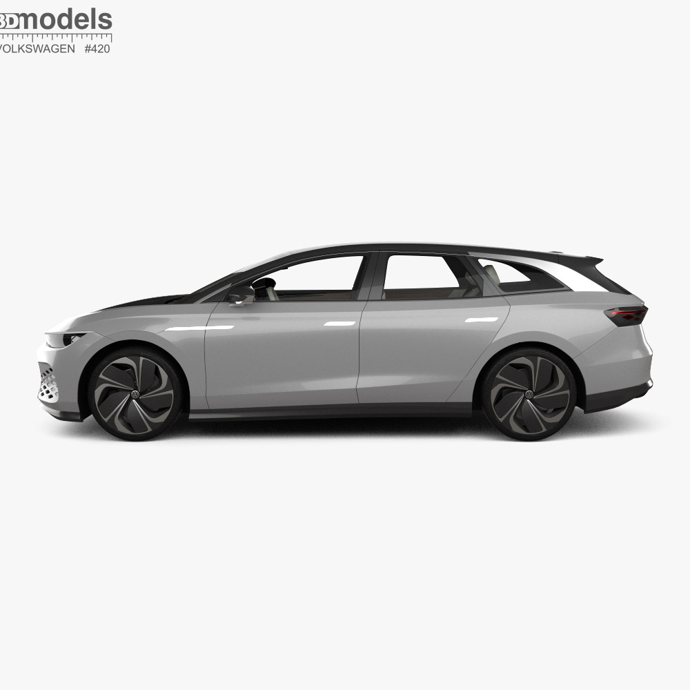 Volkswagen ID Space Vizzion 带内饰 2022 3D模型 - 下载 Sports car on 3DModels.org