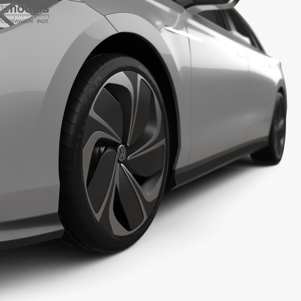 Volkswagen ID Space Vizzion 带内饰 2022 3D模型 - 下载 Sports car on 3DModels.org
