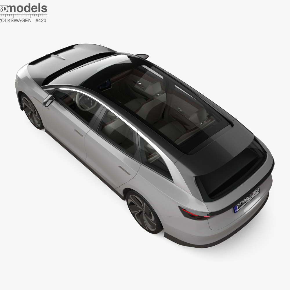 Volkswagen ID Space Vizzion with HQ interior 2022 3D model - Download ...