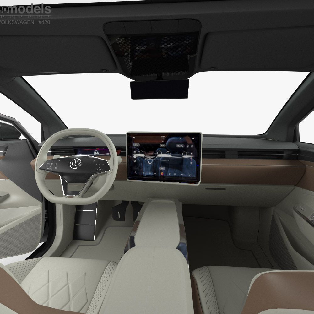 Volkswagen ID Space Vizzion com interior 2022 Modelo 3D - Baixar Sports ...