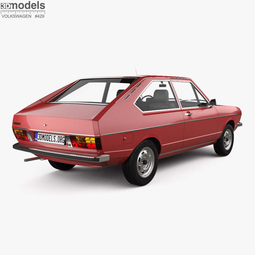Volkswagen Passat 3-door 1976 3D model - Download Hatchback on 3DModels.org