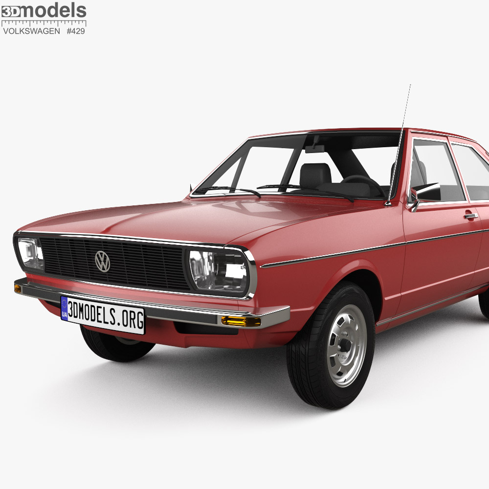 Volkswagen Passat 3-door 1976 3D model - Download Hatchback on 3DModels.org