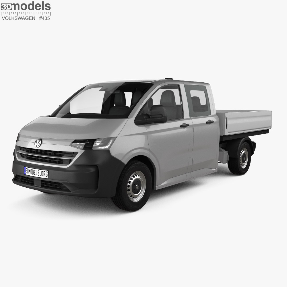 Volkswagen Transporter Double Cab Pickup 2025 3D model - Download ...