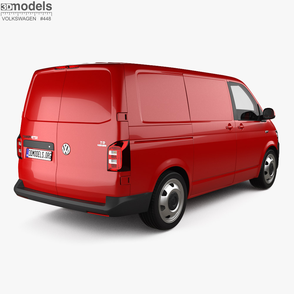 Volkswagen Transporter Panel Van with HQ interior 2016 3D model ...