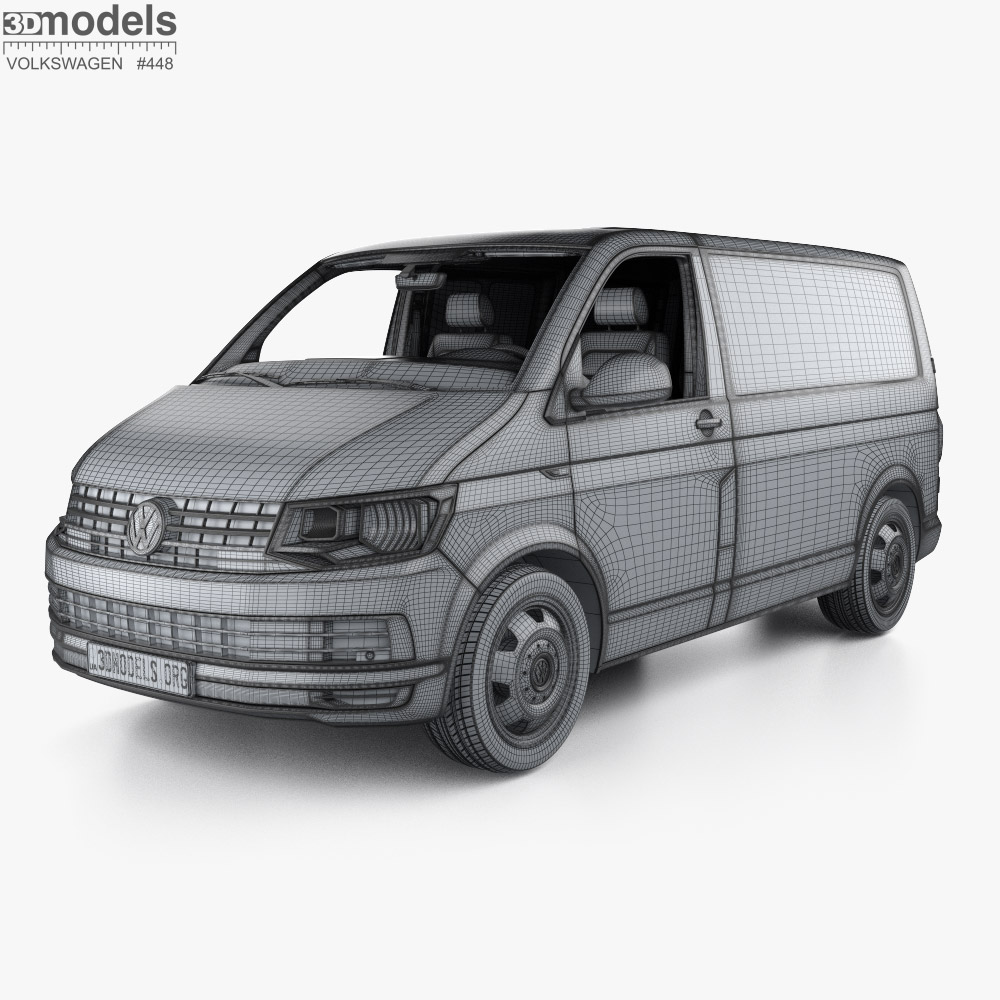 Volkswagen Transporter Panel Van with HQ interior 2016 3D model ...