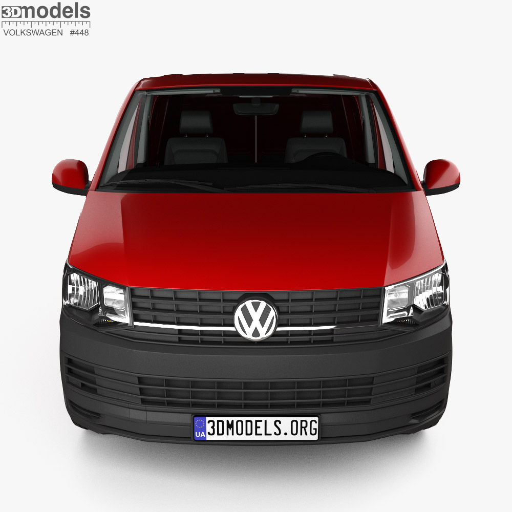 Volkswagen Transporter Panel Van with HQ interior 2016 3D model ...