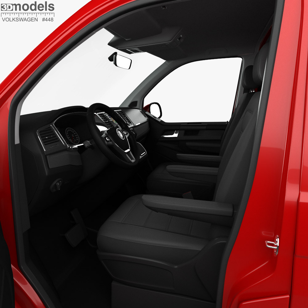 Volkswagen Transporter Panel Van with HQ interior 2016 3D model ...