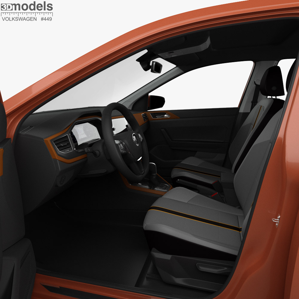 Volkswagen Polo R-Line 5 portas com interior 2017 Modelo 3D - Baixar ...