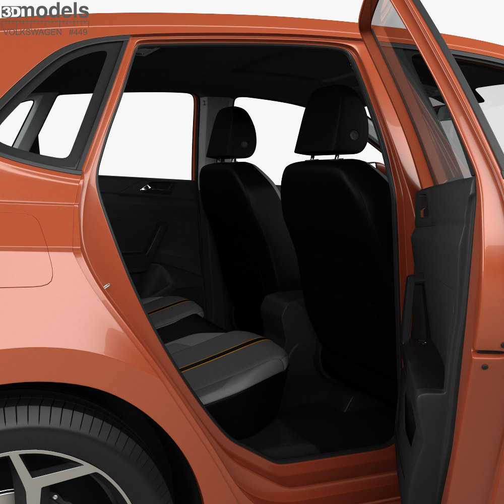 Volkswagen Polo R-Line 5-door with HQ interior 2017 3D model - Download ...