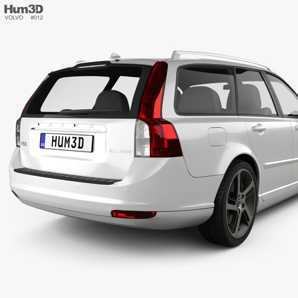 Volvo V50 Classic 2014 3D model - Download Wagon car on 3DModels.org