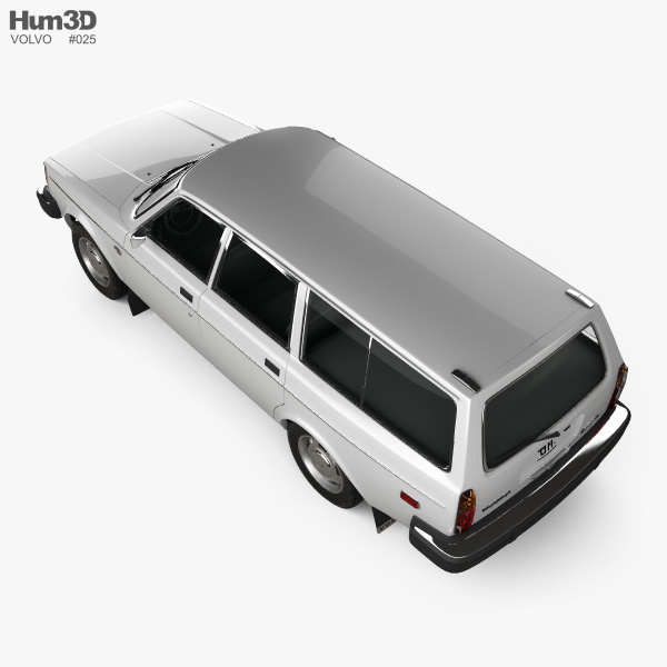 Volvo 245 wagon 1993 3D model - Download Wagon car on 3DModels.org