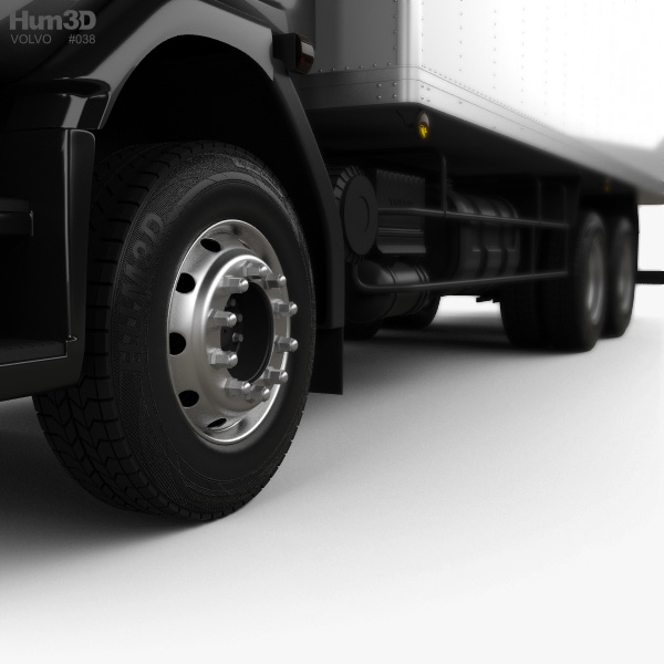 Volvo VM Box Truck 2012 3D model - Download Truck on 3DModels.org