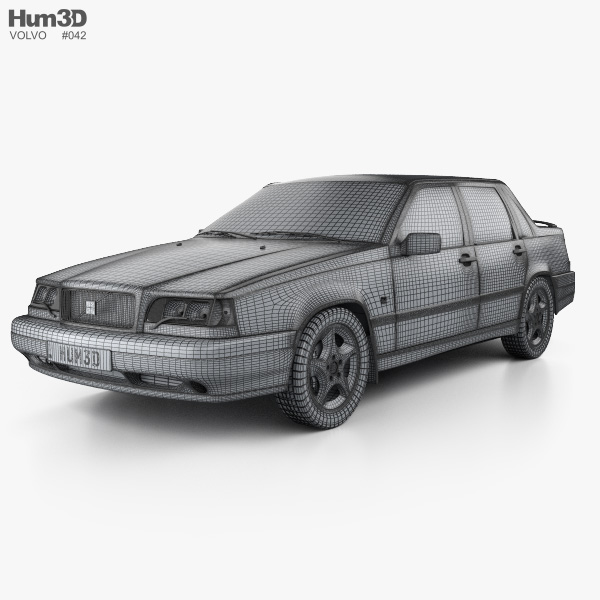 Volvo 850 sedan 1997 3D model - Download Sedan on 3DModels.org