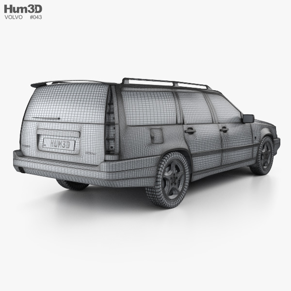 Volvo 850 wagon 1997 3D model - Download Wagon car on 3DModels.org