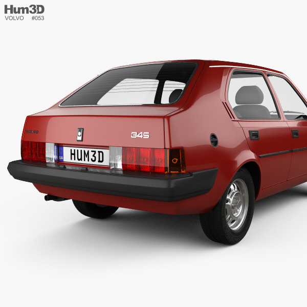 Volvo 345 5-door 1991 3D model - Download Hatchback on 3DModels.org