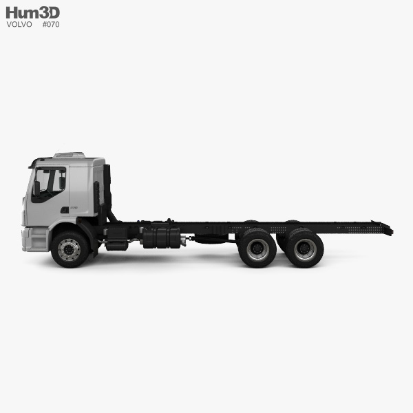 Volvo VM 270 Chassis Truck 3-axle 2017 3D model - Download Truck on ...