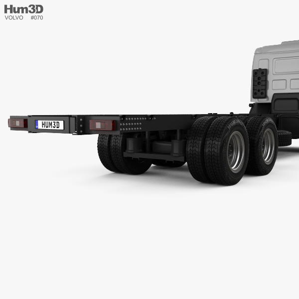 Volvo VM 270 Chassis Truck 3-axle 2017 3D model - Download Truck on ...