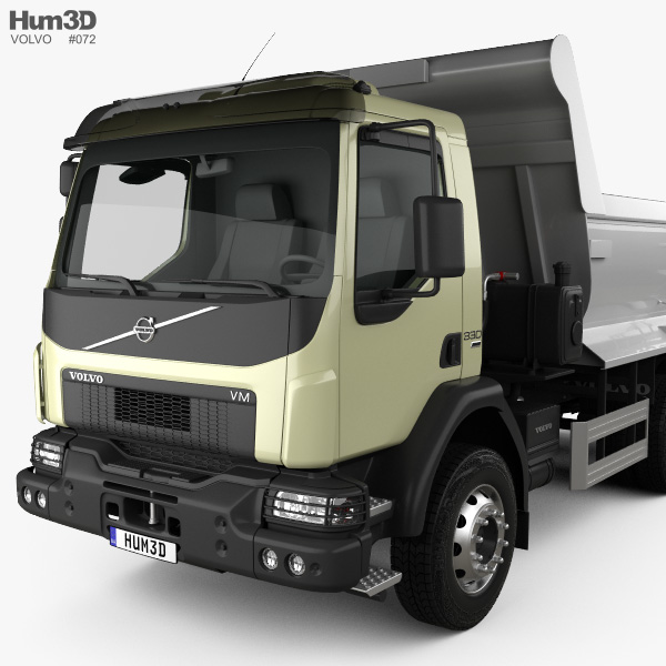 Volvo VM 330 Tipper Truck 3-axle 2017 3D model - Download Truck on ...