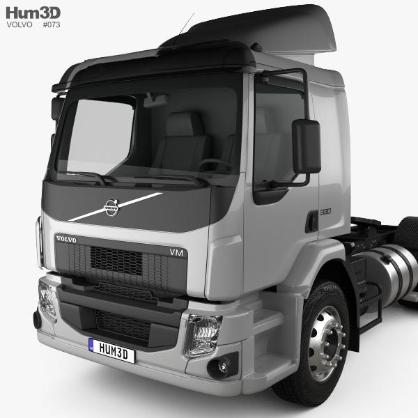 Volvo VM 330 Tractor Truck 3-axle 2017 3D model - Download Truck on ...