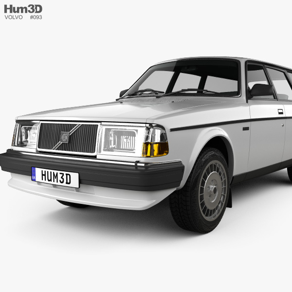 Volvo 245 1984 3D model - Download Wagon car on 3DModels.org