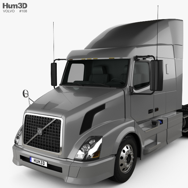 Volvo VNL (630) Tractor Truck 2014 3D model - Download Truck on ...