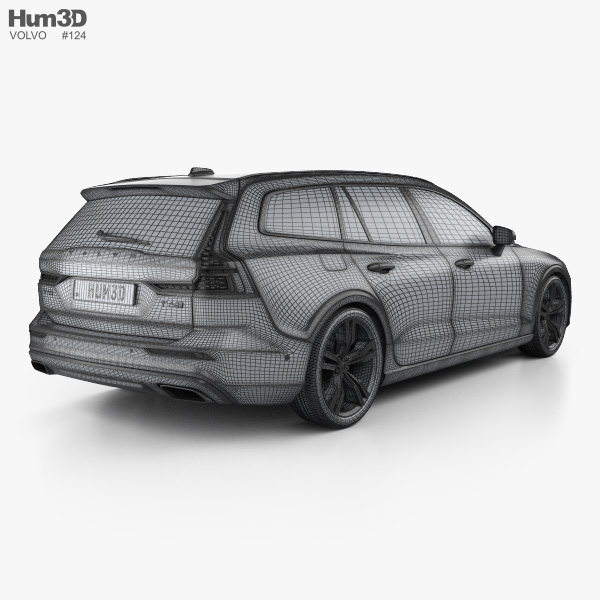 Volvo V60 T6 Inscription 2021 3D model - Download Wagon car on 3DModels.org