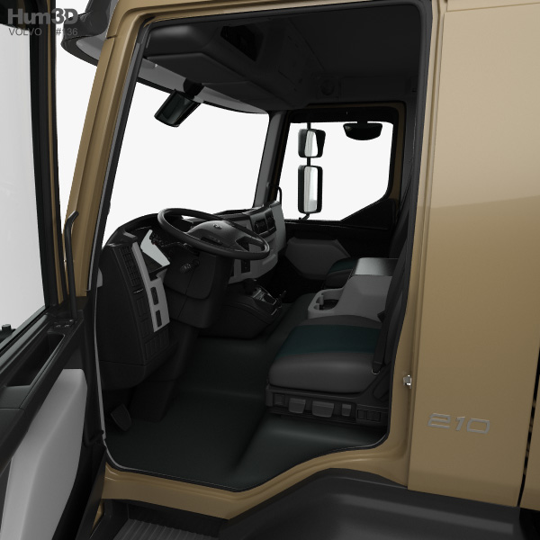 Volvo FL Camión Caja con interior 2016 Modelo 3D - Descargar Camión on ...