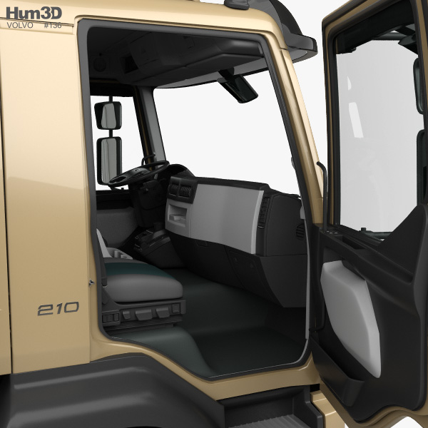 Volvo FL Camión Caja con interior 2016 Modelo 3D - Descargar Camión on ...