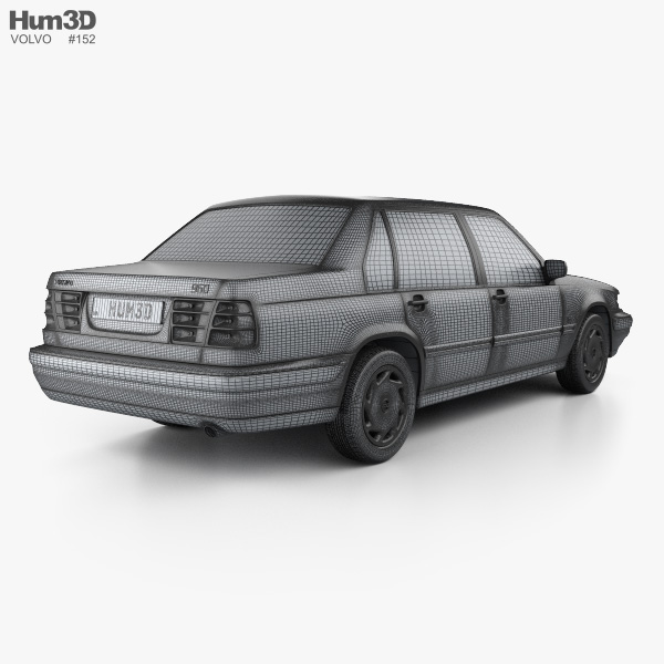 Volvo 960 sedan 1998 3D model - Download Sedan on 3DModels.org