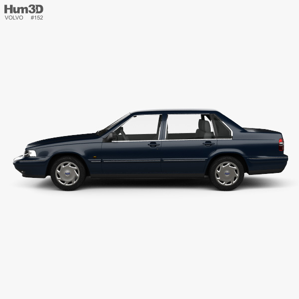 Volvo 960 sedan 1998 3D model - Download Sedan on 3DModels.org