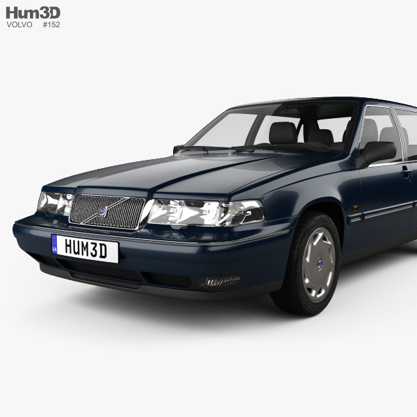 Volvo 960 sedan 1998 3D model - Download Sedan on 3DModels.org