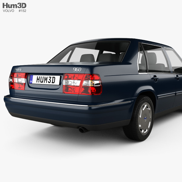 Volvo 960 sedan 1998 3D model - Download Sedan on 3DModels.org