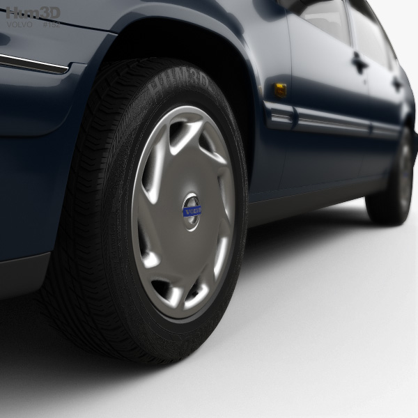 Volvo 960 sedan 1998 3D model - Download Sedan on 3DModels.org