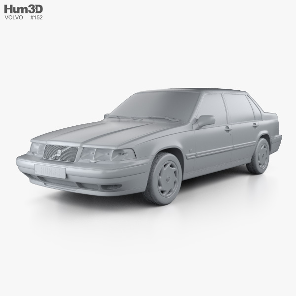 Volvo 960 sedan 1998 3D model - Download Sedan on 3DModels.org