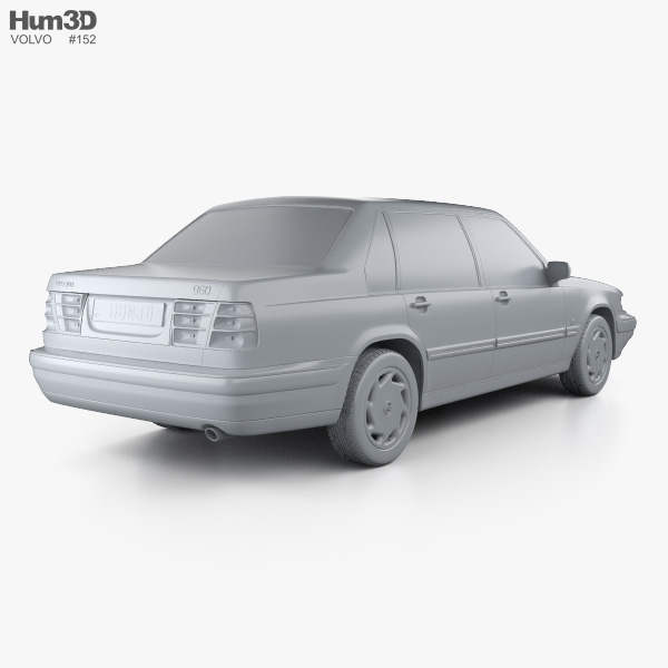 Volvo 960 sedan 1998 3D model - Download Sedan on 3DModels.org