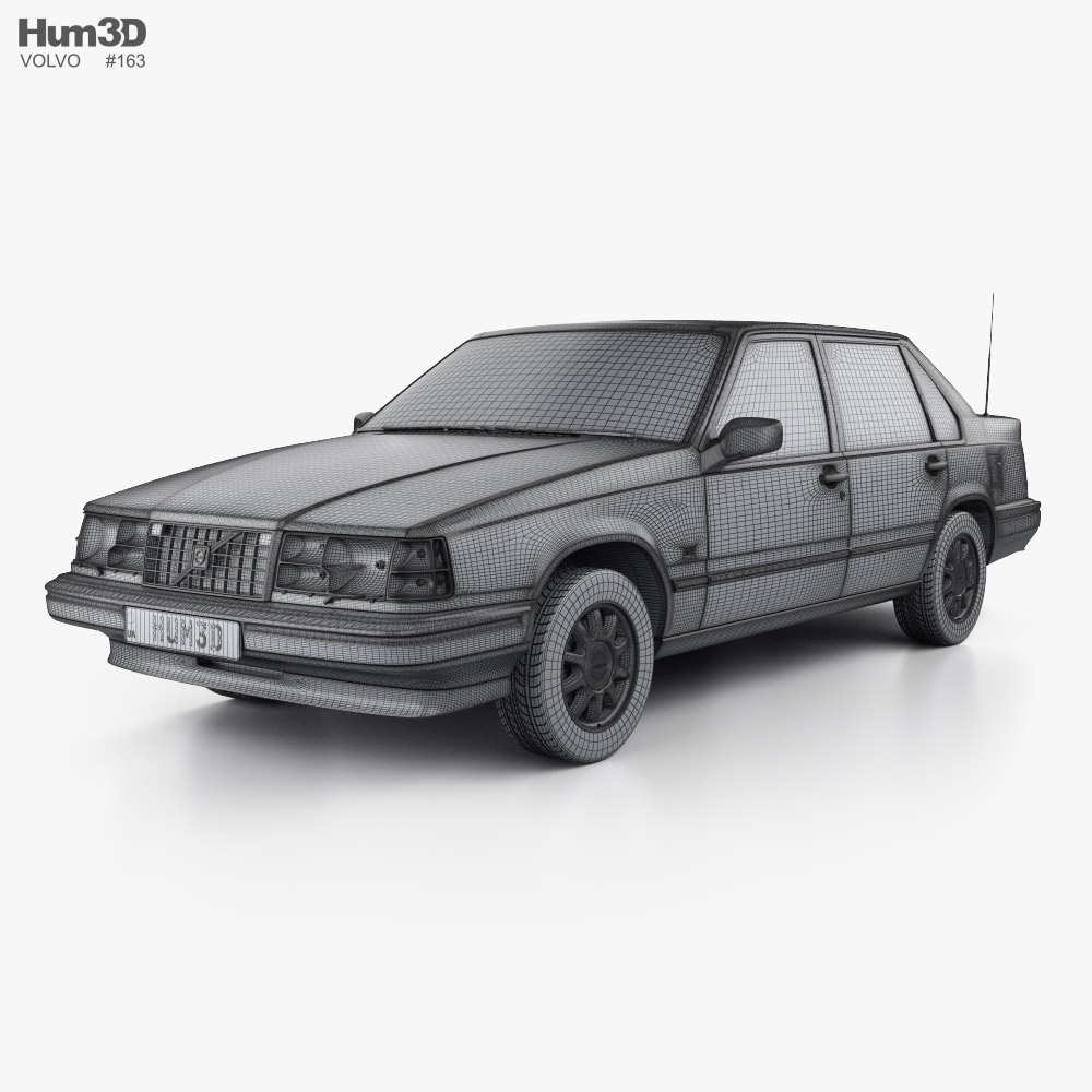 ボルボ 940 1998 3Dモデル - ダウンロード Sedan オン 3DModels.org