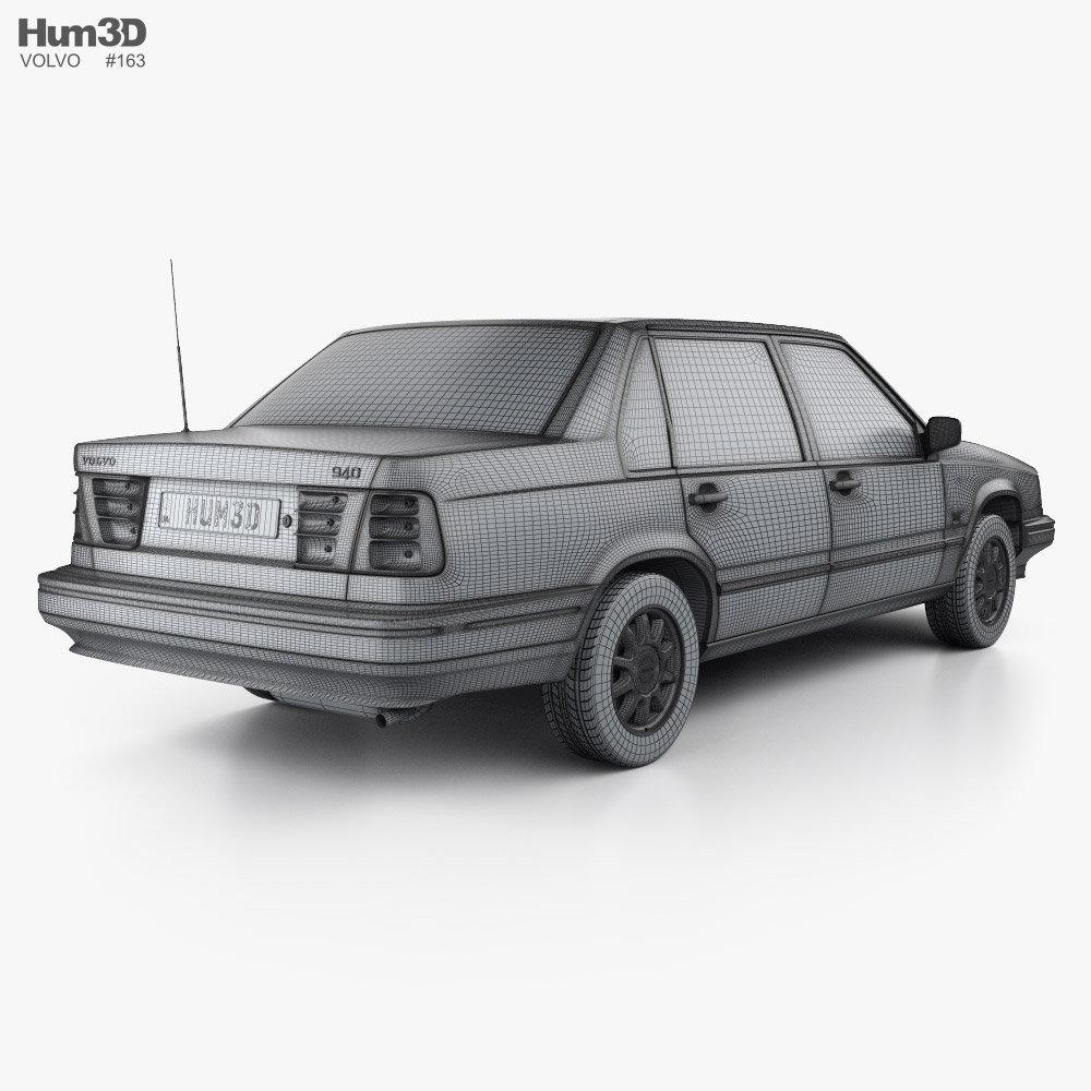 ボルボ 940 1998 3Dモデル - ダウンロード Sedan オン 3DModels.org