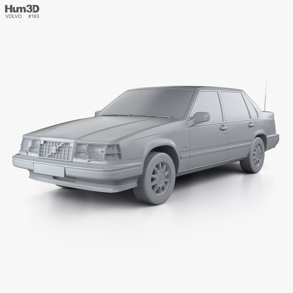 Volvo 940 1998 3D model - Download Sedan on 3DModels.org