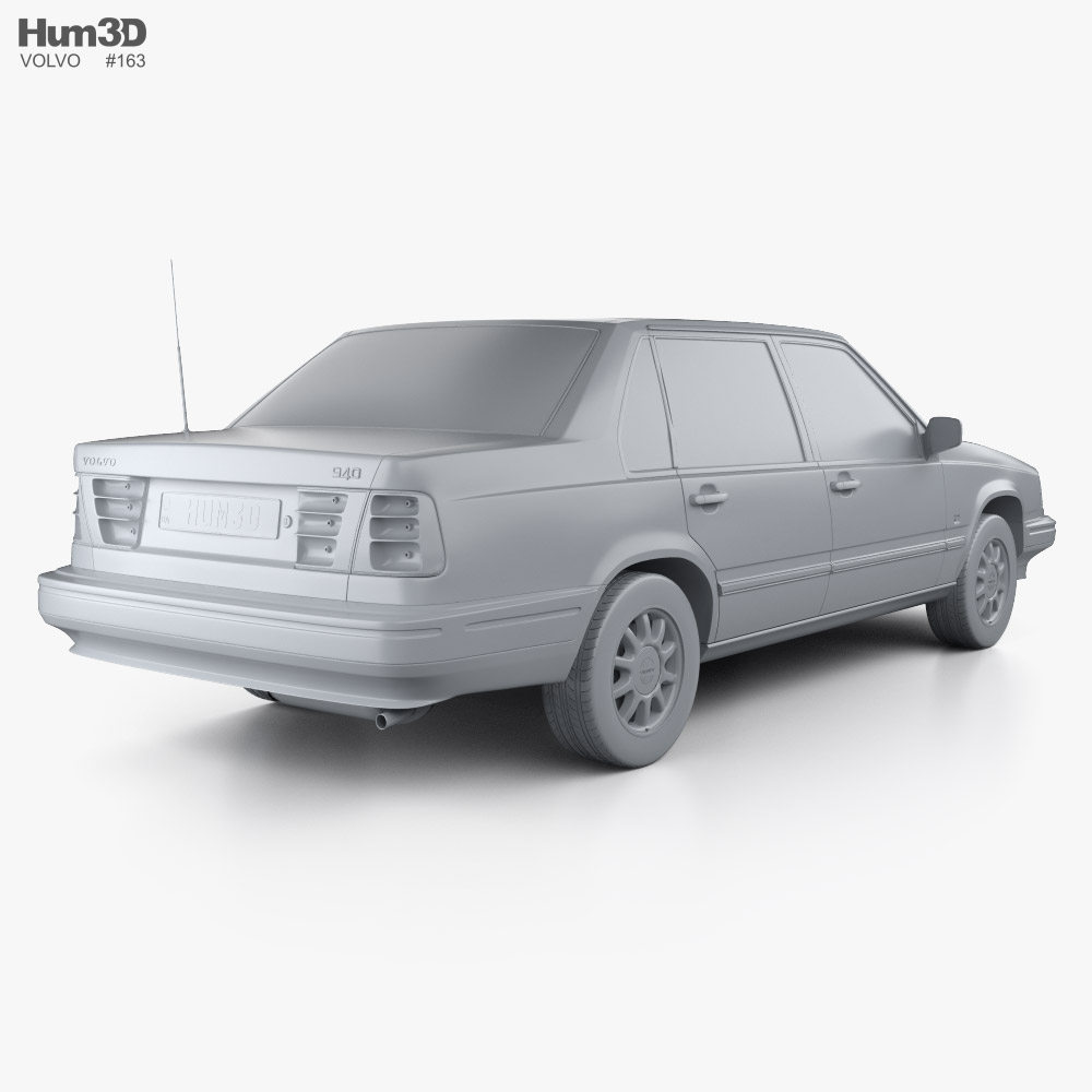 Volvo 940 1998 3D model - Download Sedan on 3DModels.org