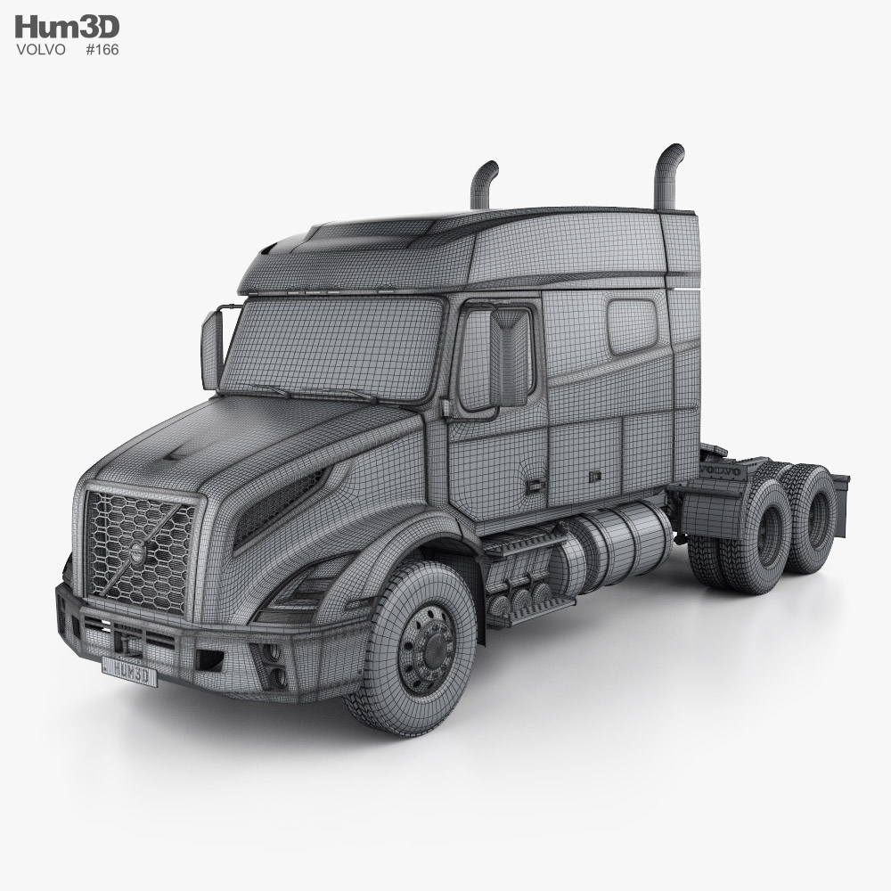 Volvo VNX 740 Tractor Truck 2023 3D model - Download Truck on 3DModels.org