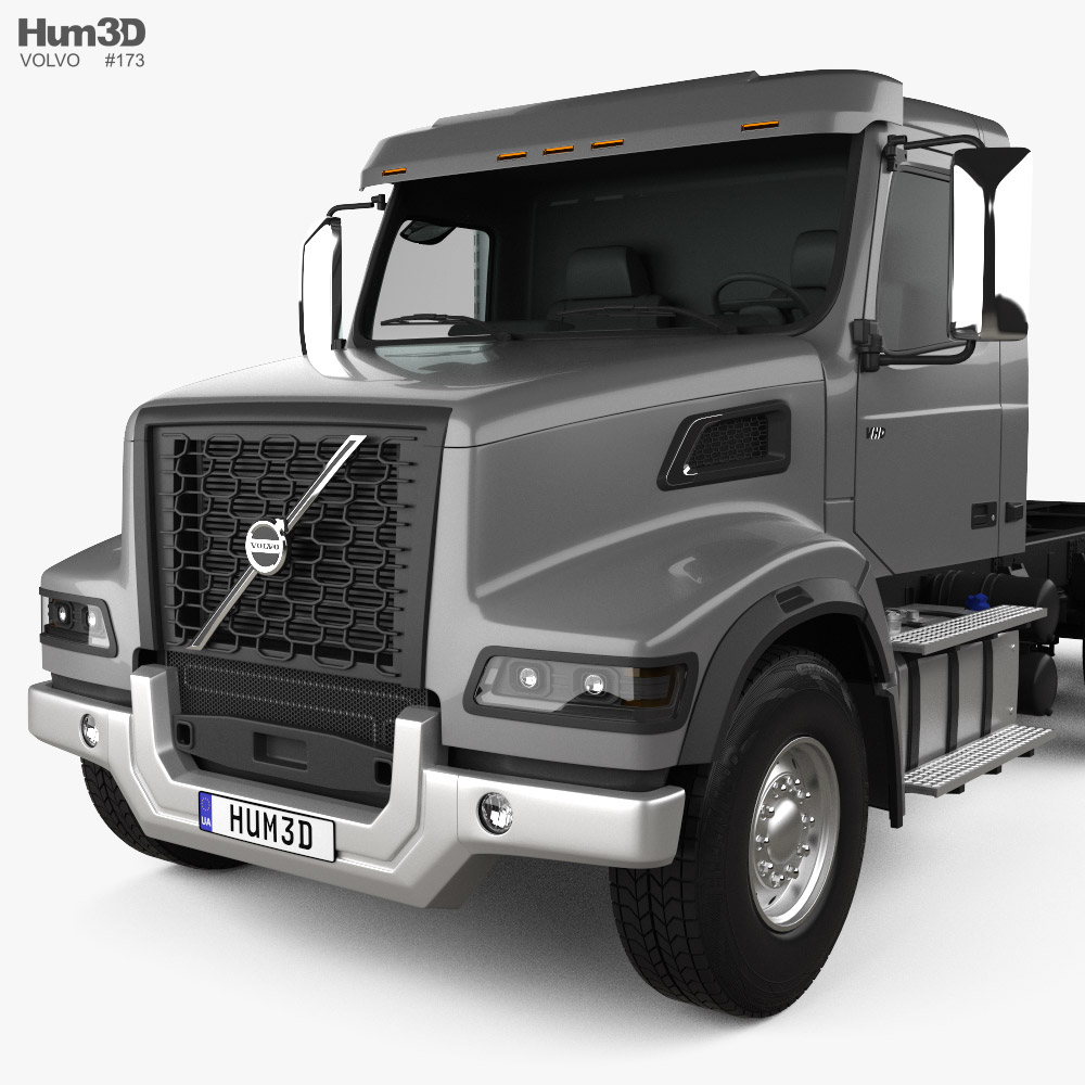 Volvo VHD 300AF Chassis Truck 4-axle 2024 3D model - Download Truck on ...