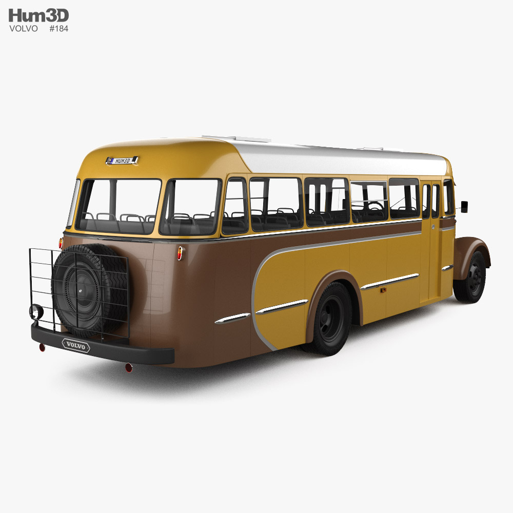 Autobús Volvo LV224 1956 Modelo 3D - Descargar Autobús on 3DModels.org