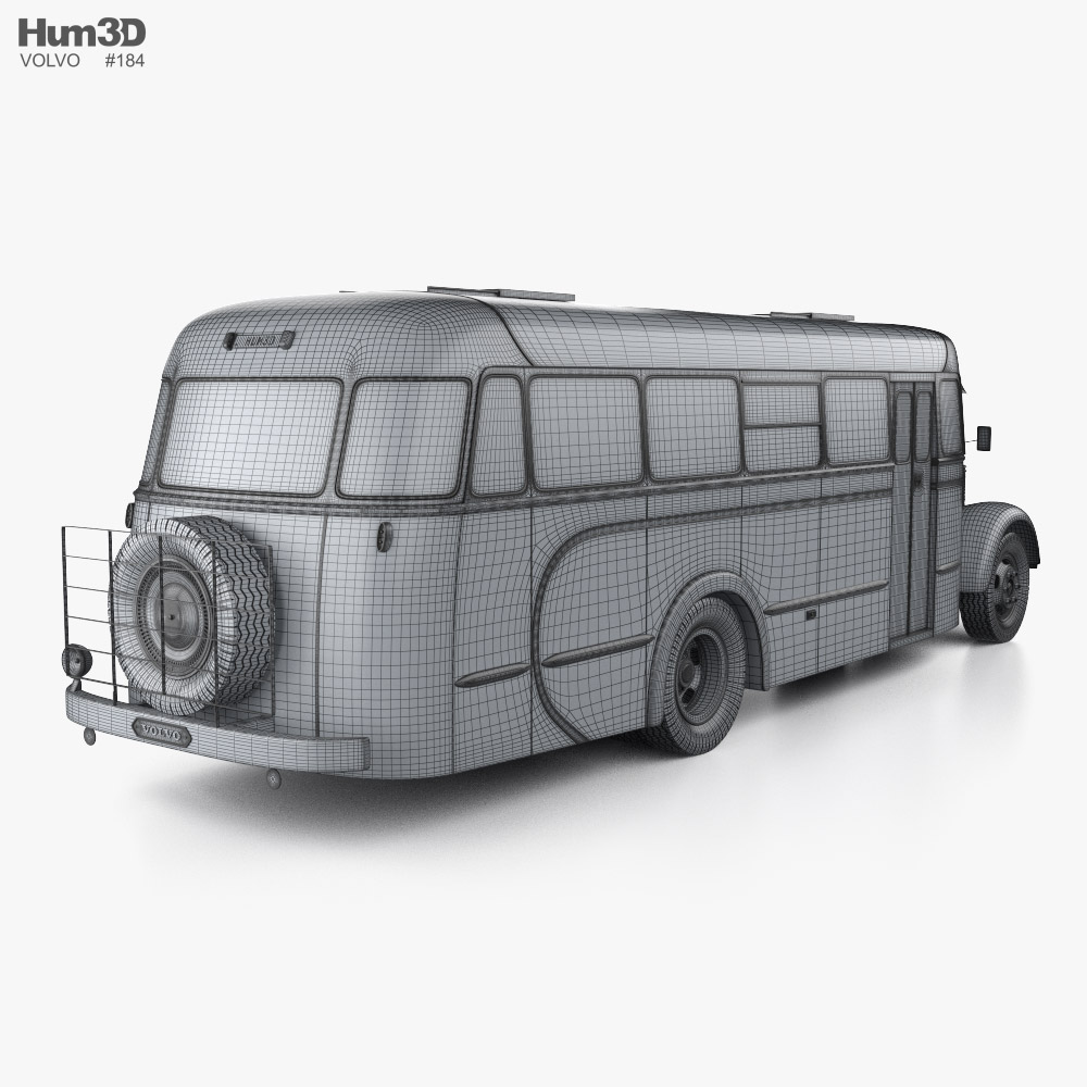 Autobús Volvo LV224 1956 Modelo 3D - Descargar Autobús on 3DModels.org